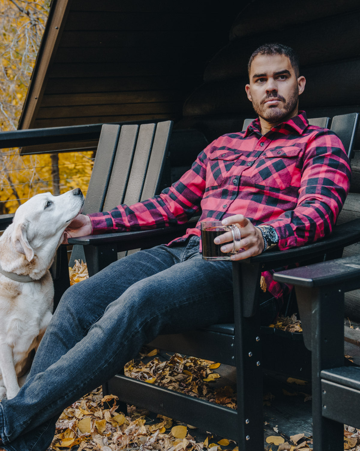 Soft Flannel Shirt for Men in 100% Cotton, Field Grand Flannel in Red ...