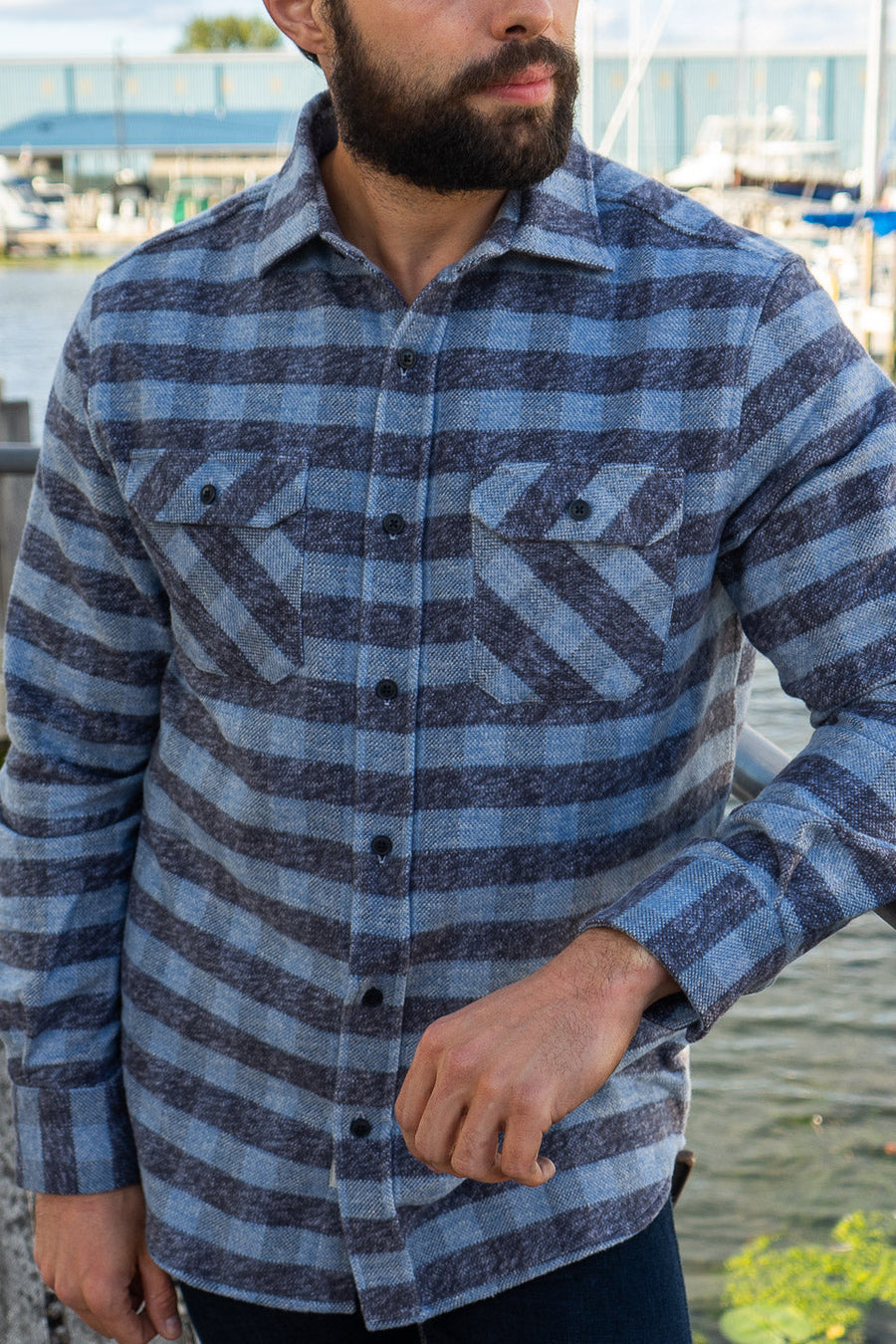 The Grand Flannel, Heavyweight Cotton Flannel Shirt for Men by MuskOx ...