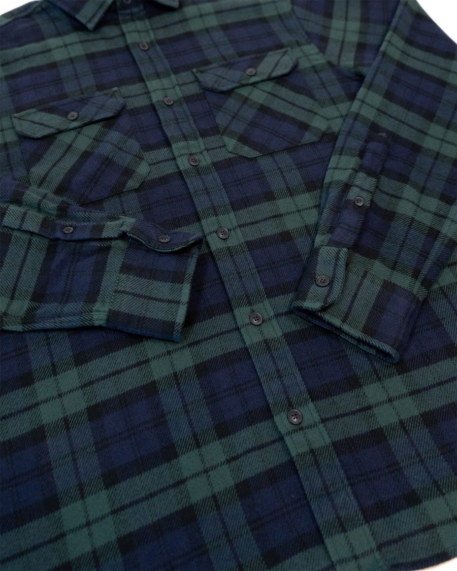 Soft Flannel Shirt for Men, Field Grand Flannel in Blue and Green ...