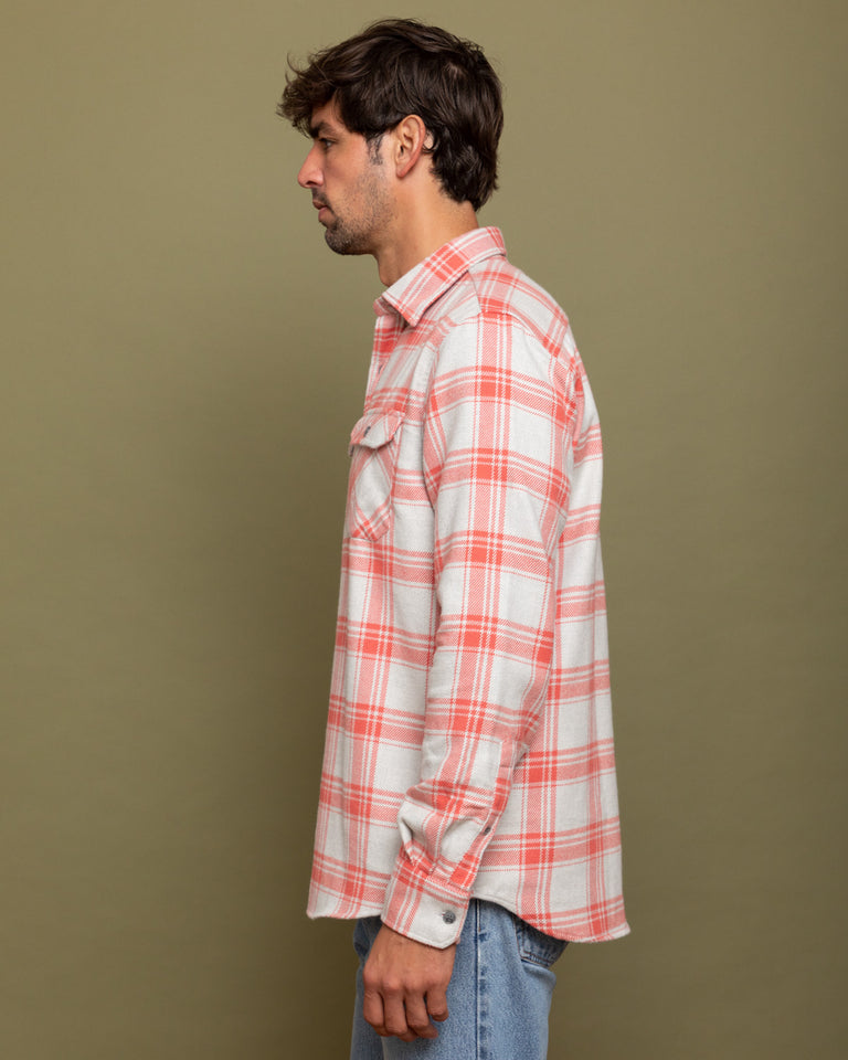 Soft Flannel Shirt for Men, Field Grand Flannel in Oatmeal Plaid ...