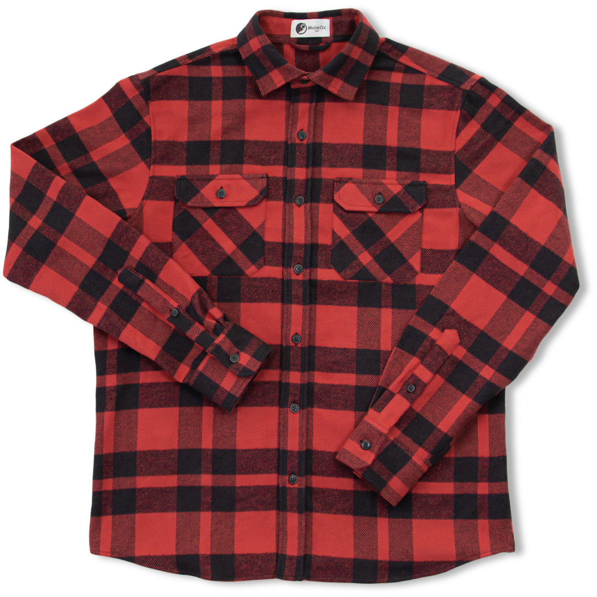 Field Grand Flannel, Red Plaid Heavyweight Flannel Shirt for Men ...