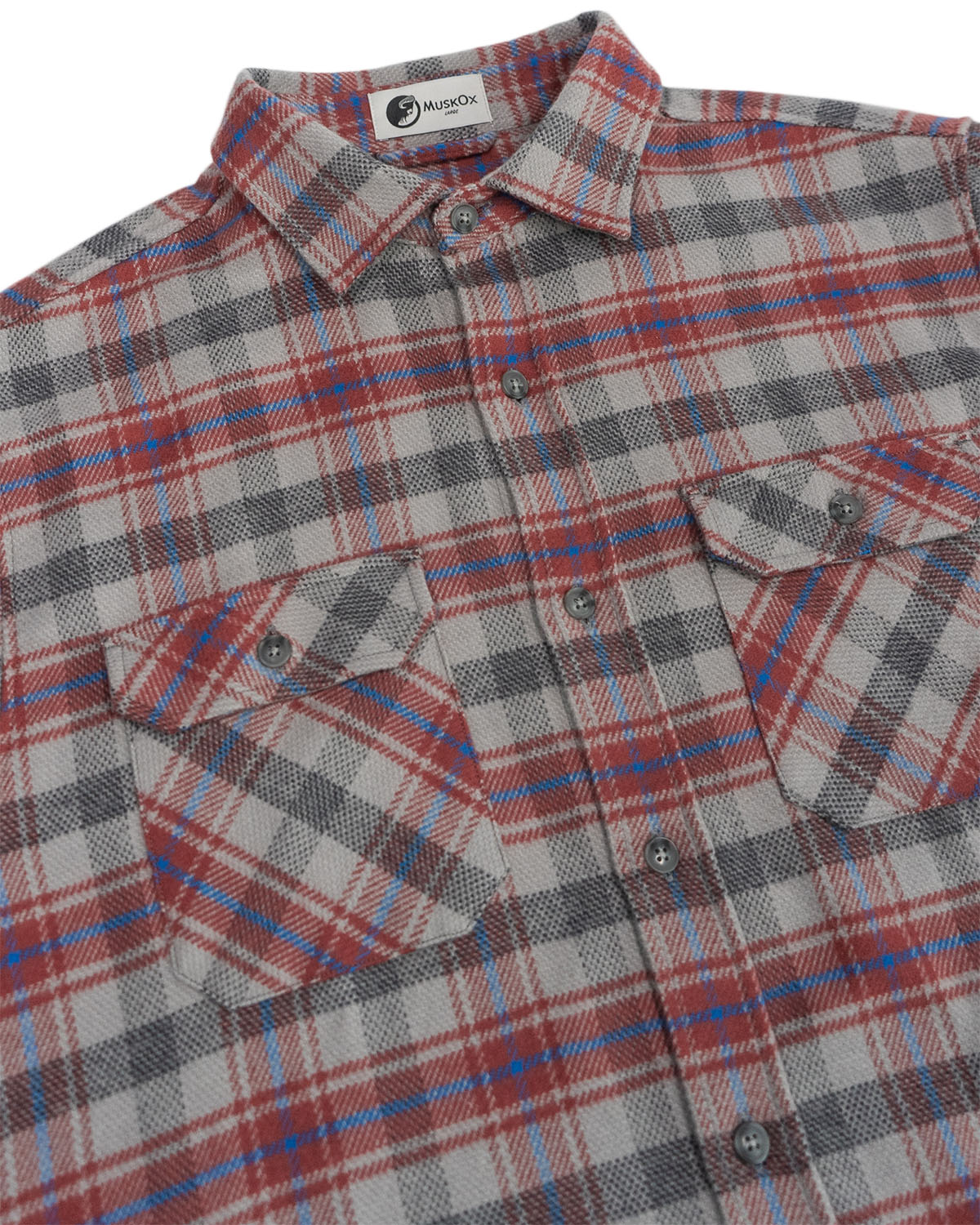 Soft Flannel Shirt for Men in 100% Cotton, Field Grand Flannel in Red ...