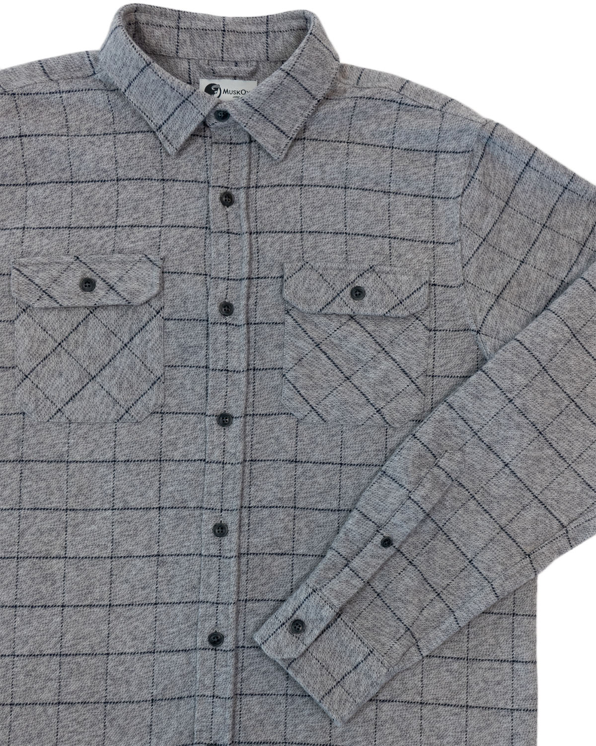 Soft Flannel Shirt for Men, Grand Flannel in Pewter Plaid – MuskOx Flannels