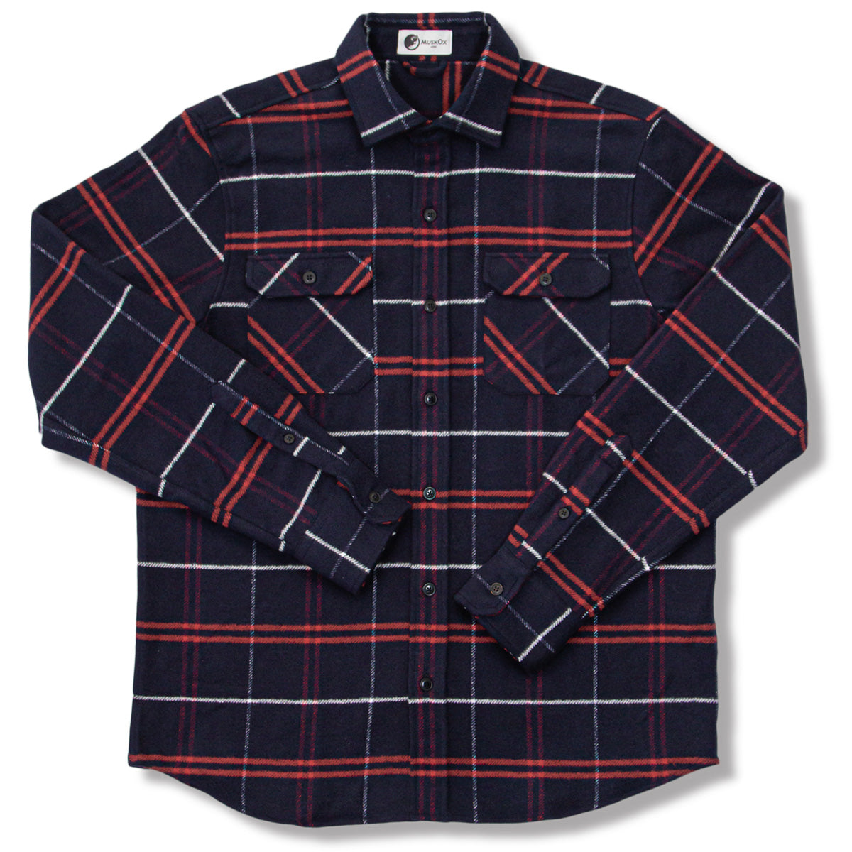 Soft Flannel Shirt for Men in 100% Cotton, The Grand Flannel in Red ...