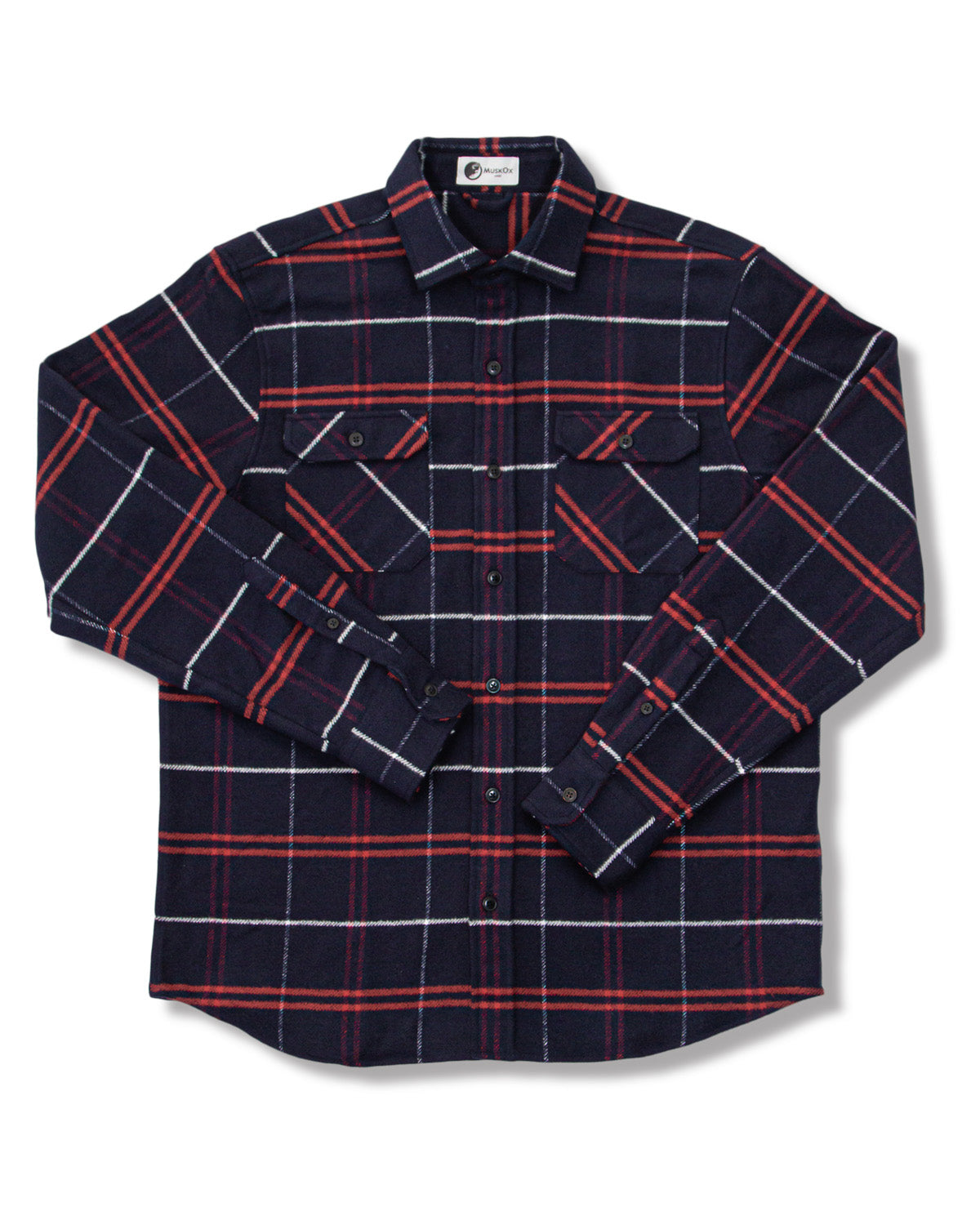 Soft Flannel Shirt for Men in 100% Cotton, The Grand Flannel in Red ...