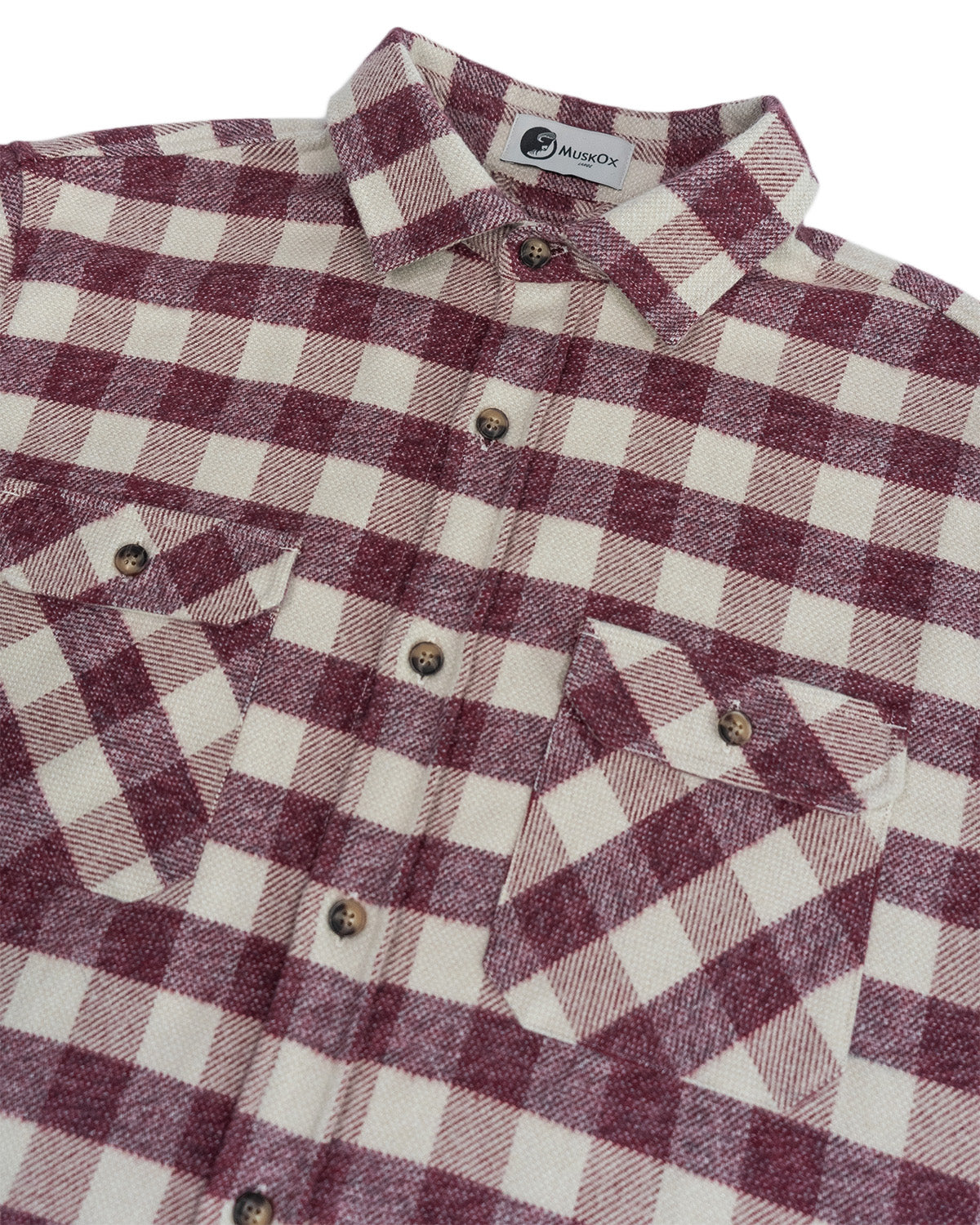 Soft Flannel Shirt for Men in 100% Cotton, The Grand Flannel in Currant ...