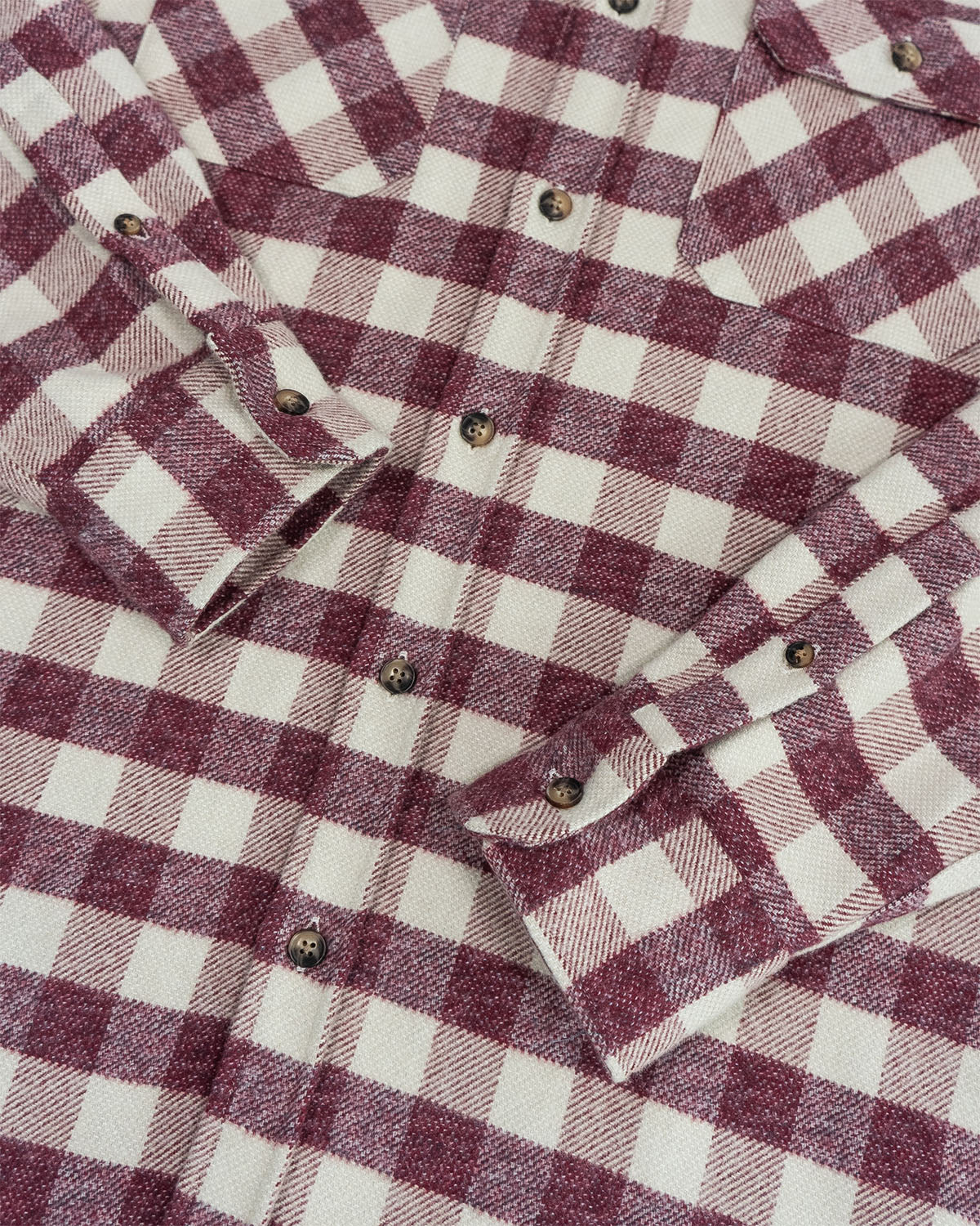 Soft Flannel Shirt for Men in 100% Cotton, The Grand Flannel in Currant ...