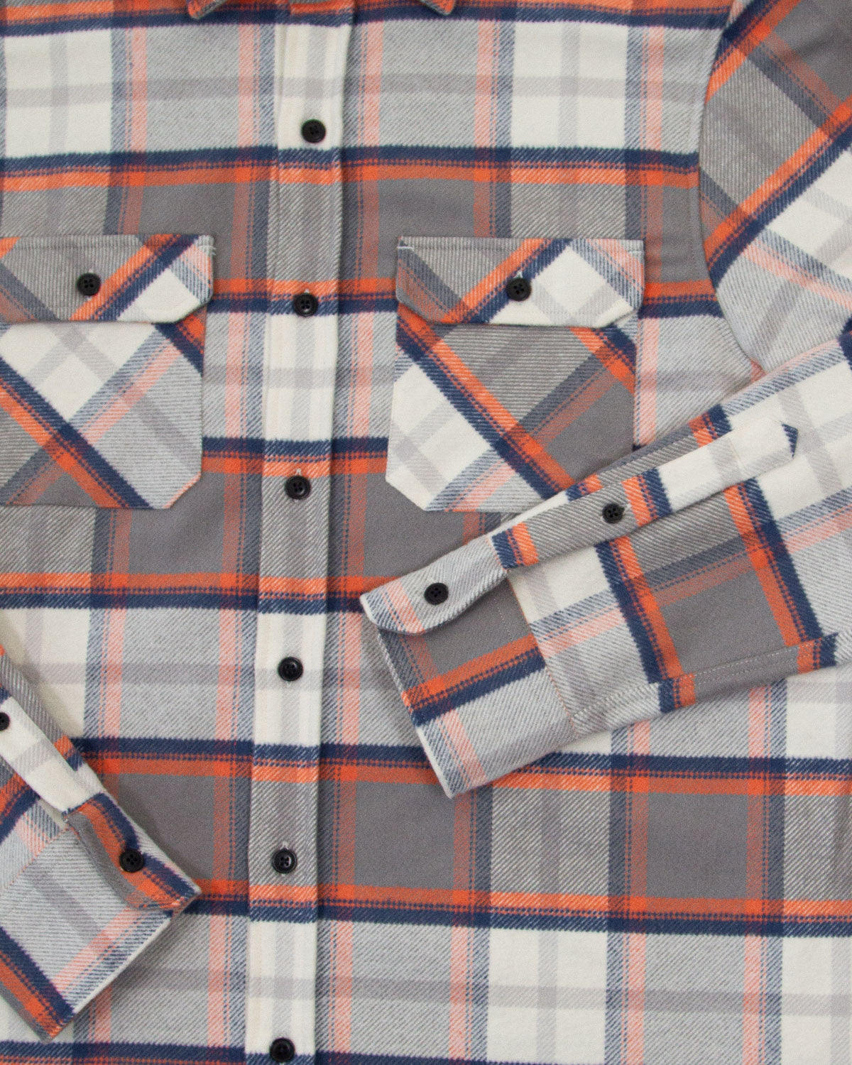 Soft Flannel Shirt for Men in 100% Cotton, The Grand Flannel in Orange ...